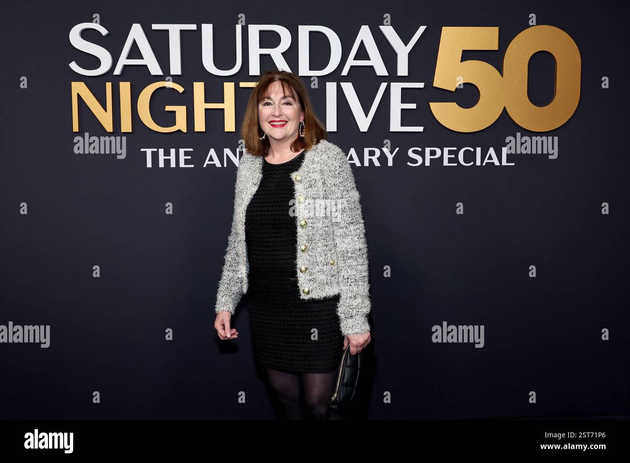 New York, USA. 16th Feb, 2025. SNL50: THE RED CARPET -- Pictured: Nora ...