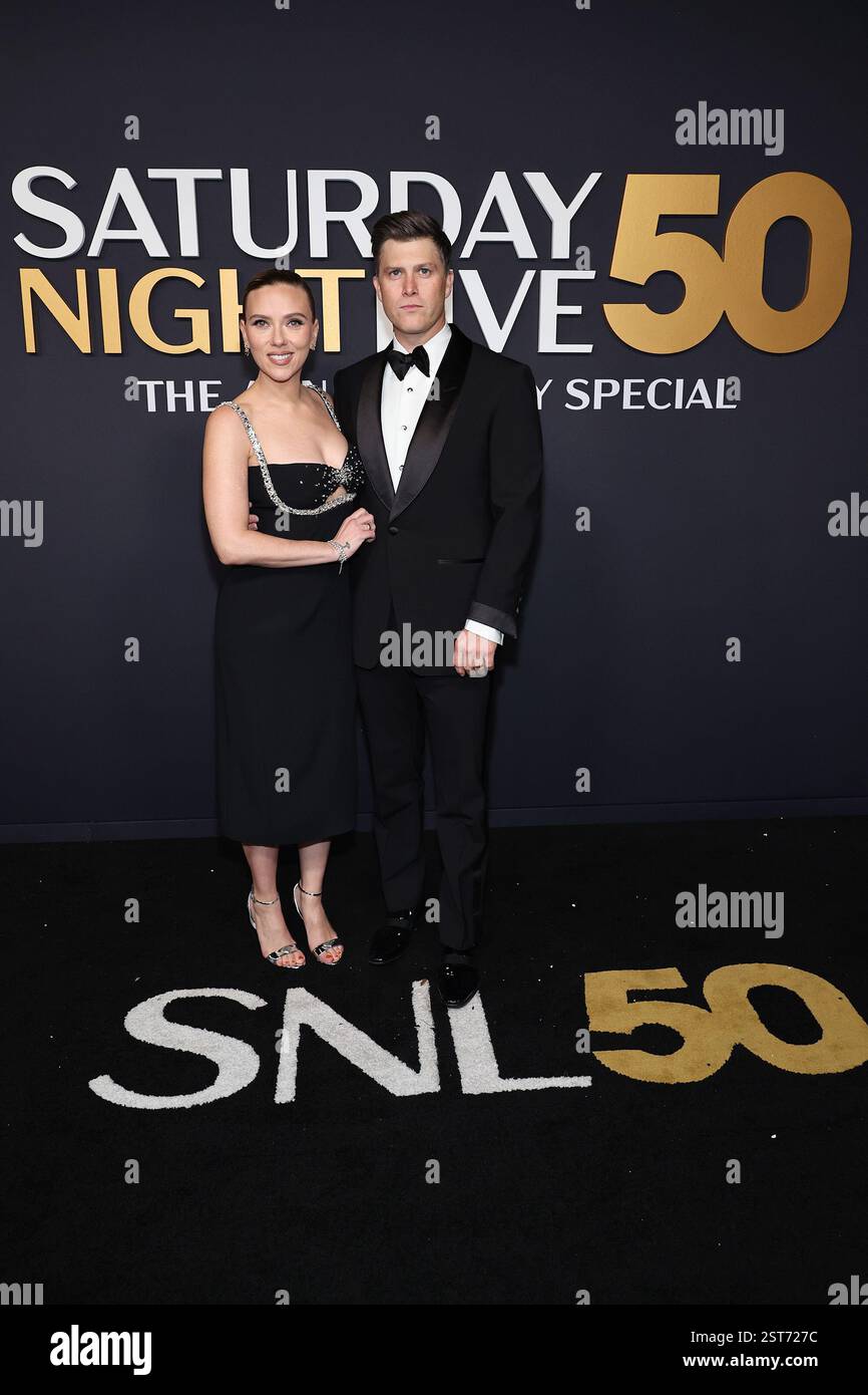 New York, USA. 16th Feb, 2025. SNL50: THE RED CARPET -- Pictured: (l-r ...