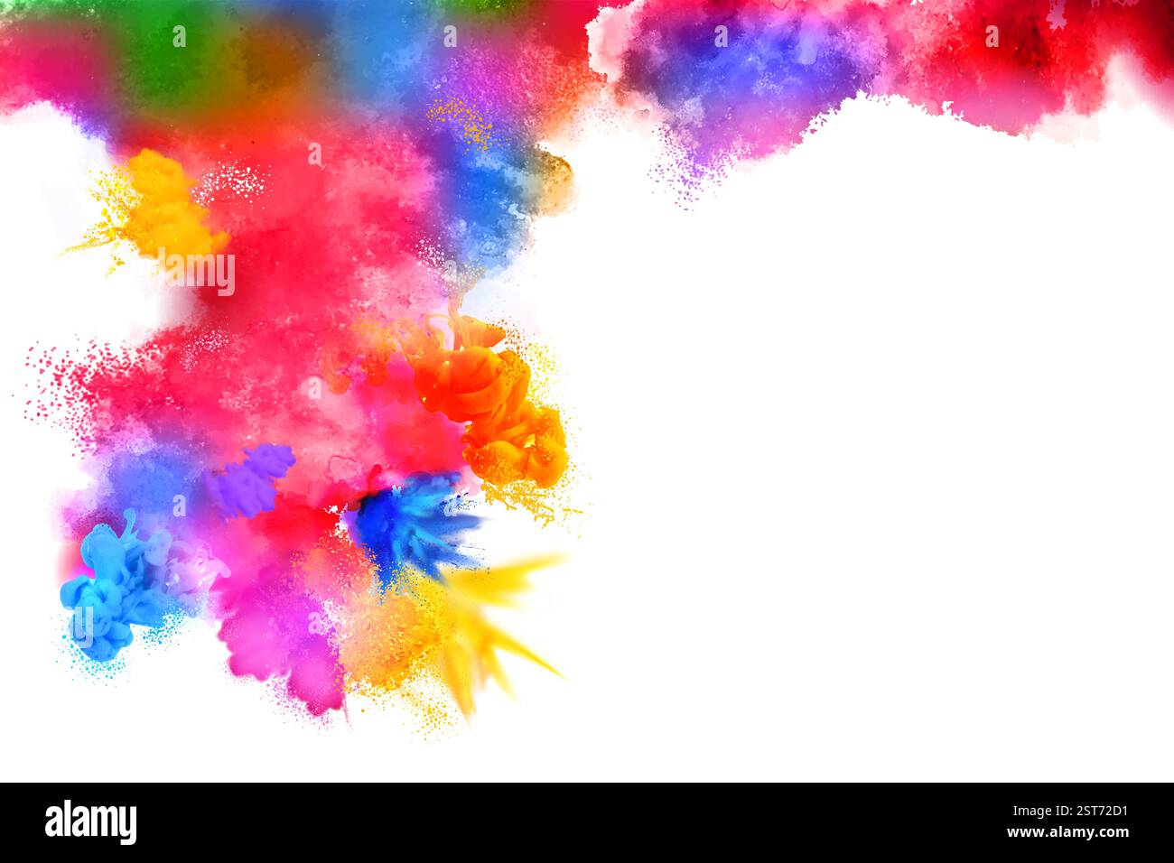 illustration of abstract colorful splash of watercolor background card ...