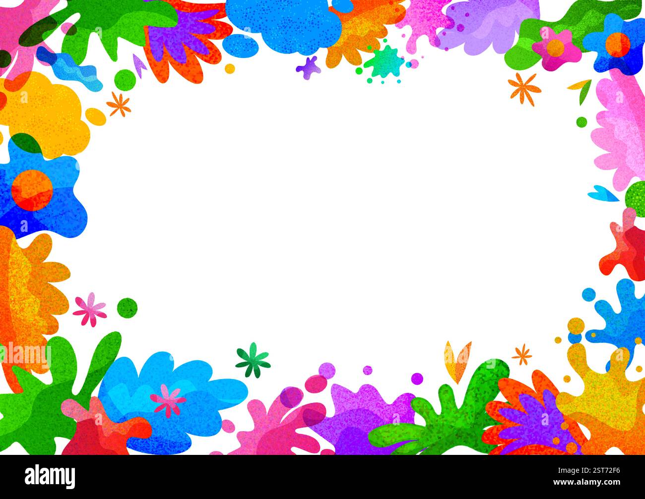 illustration of abstract colorful splash of watercolor background card ...