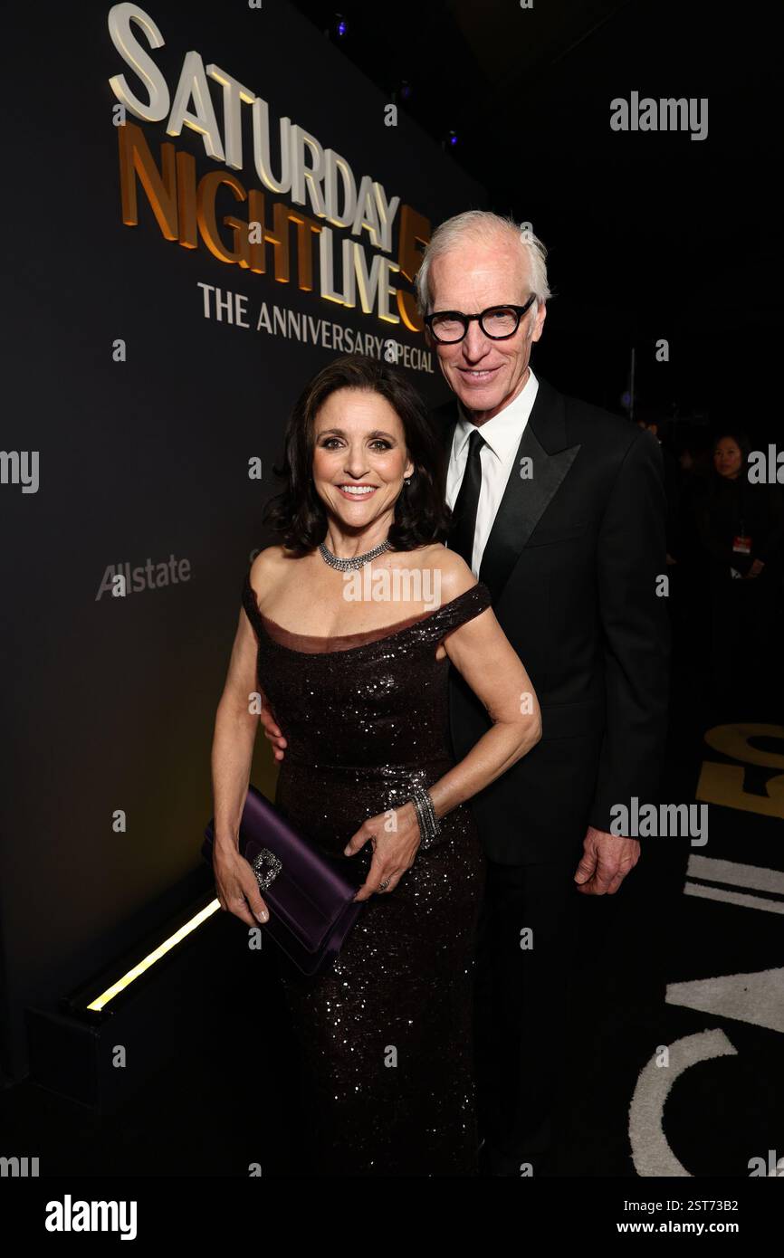 New York, USA. 16th Feb, 2025. SNL50: THE RED CARPET -- Pictured: (l-r ...