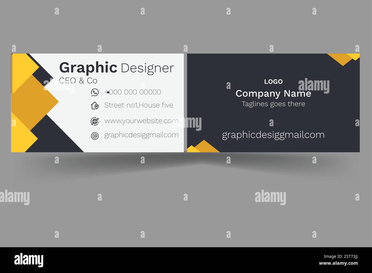 Business card design Stock Vector Image & Art - Alamy