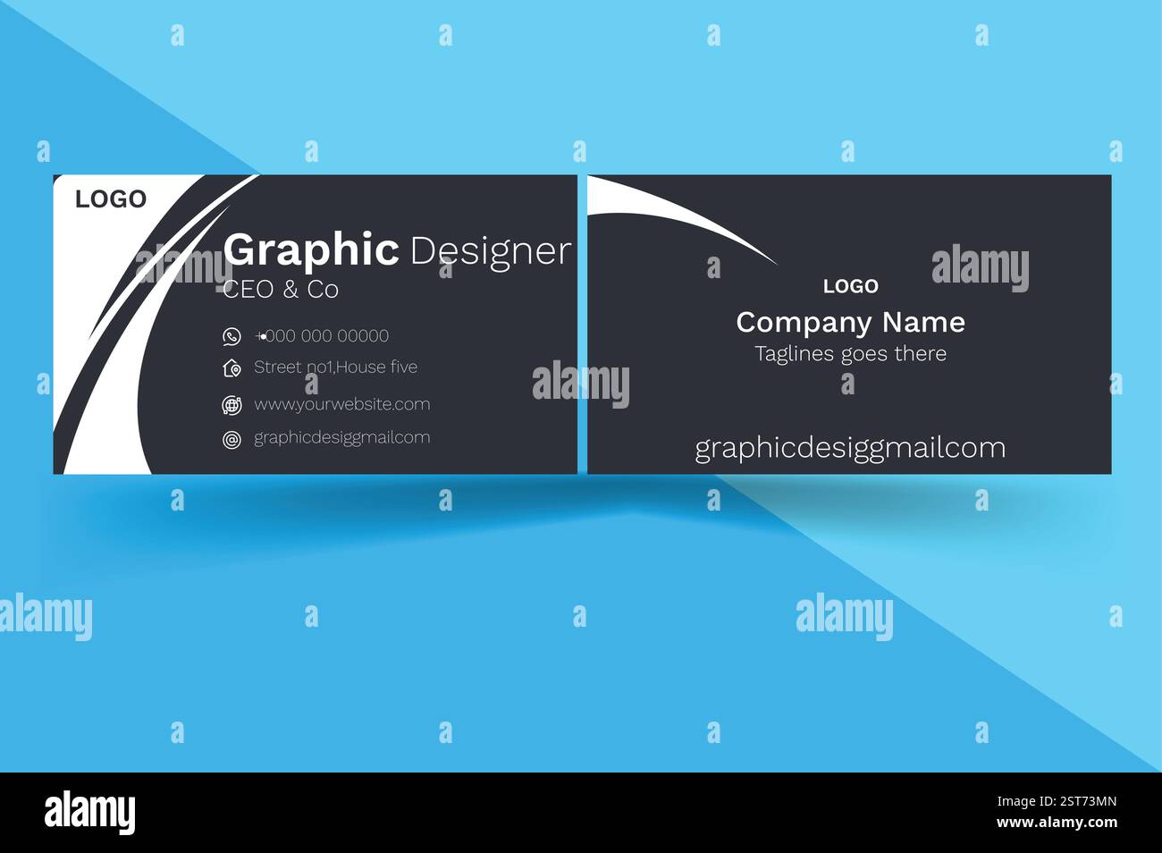 New business card design Stock Vector Image & Art - Alamy