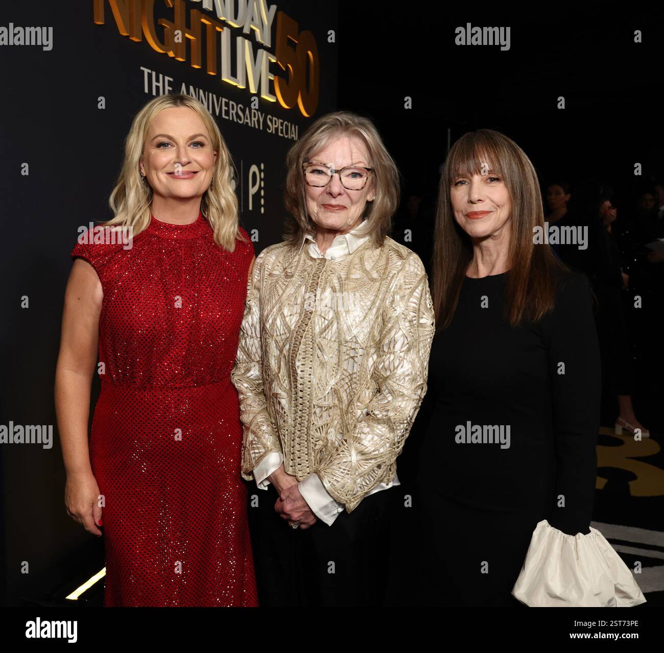 New York, USA. 16th Feb, 2025. SNL50: THE RED CARPET -- Pictured: (l-r ...