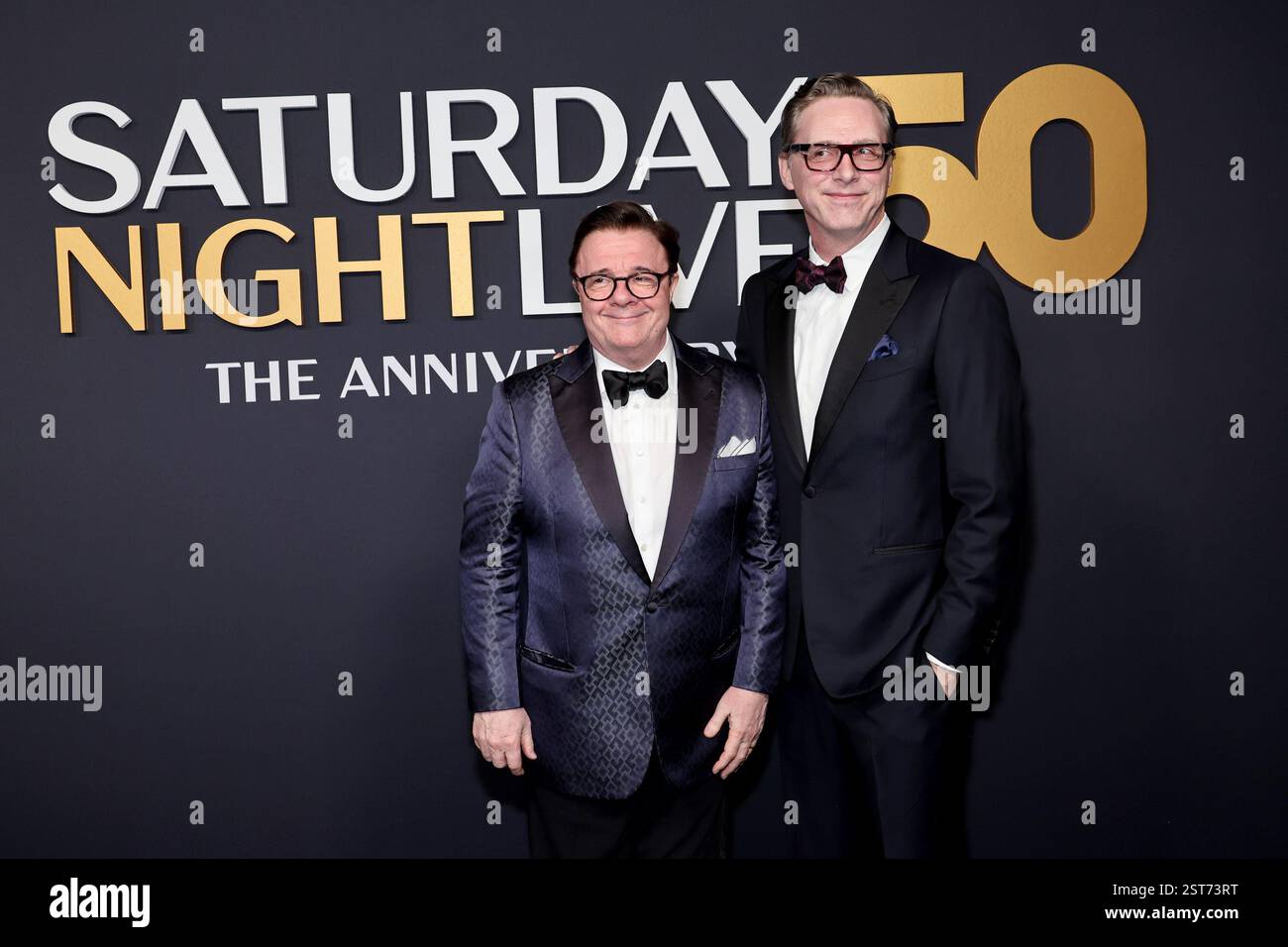 New York, USA. 16th Feb, 2025. SNL50: THE RED CARPET -- Pictured: (l-r ...