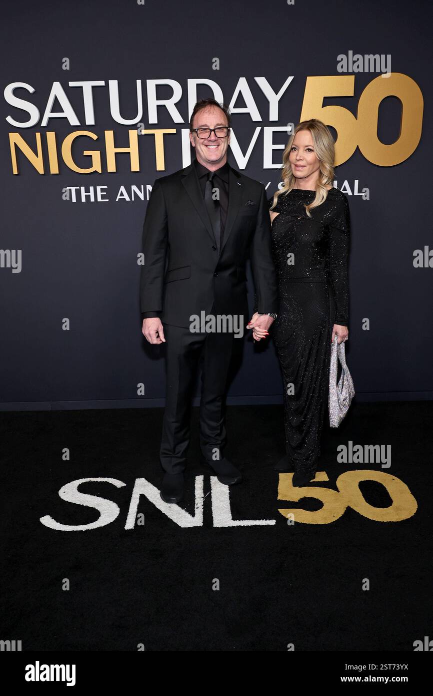New York, USA. 16th Feb, 2025. SNL50: THE RED CARPET -- Pictured: (l-r ...