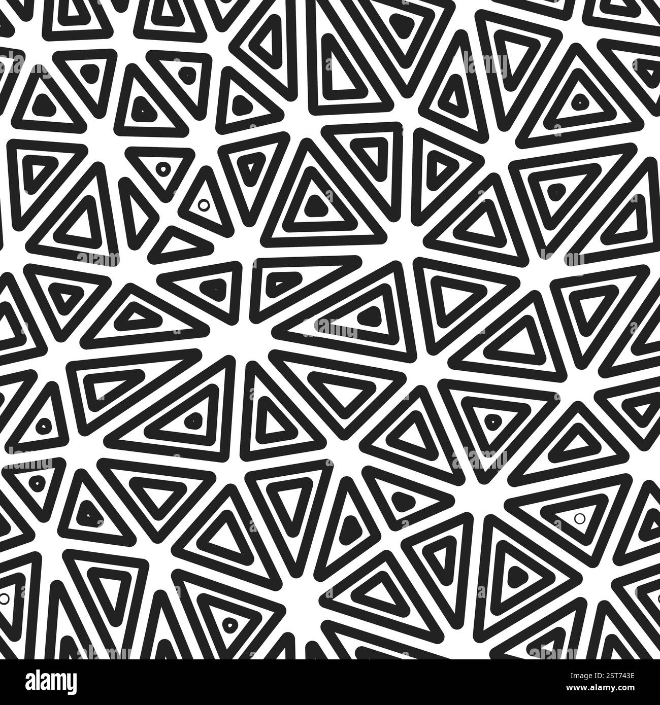 Triangles dark pattern Cut Out Stock Images & Pictures - Alamy