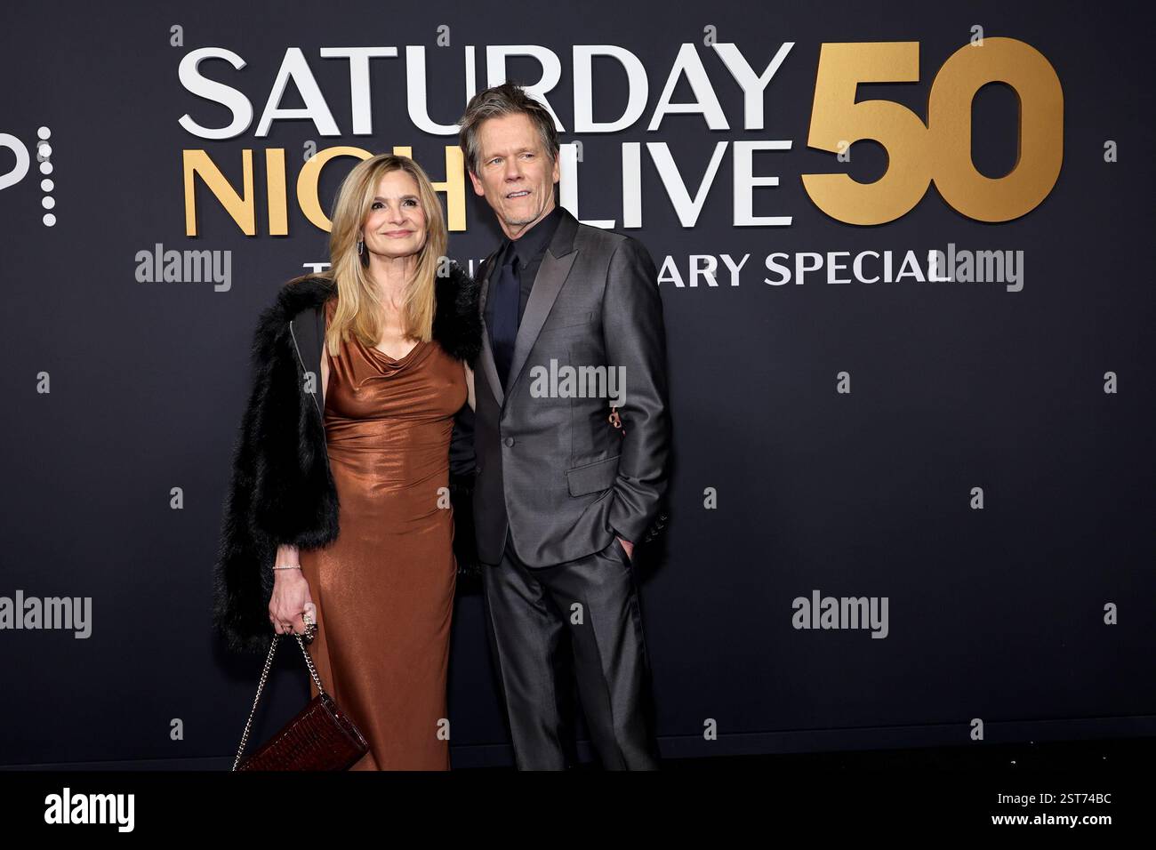 New York, USA. 16th Feb, 2025. SNL50: THE RED CARPET -- Pictured: (l-r ...