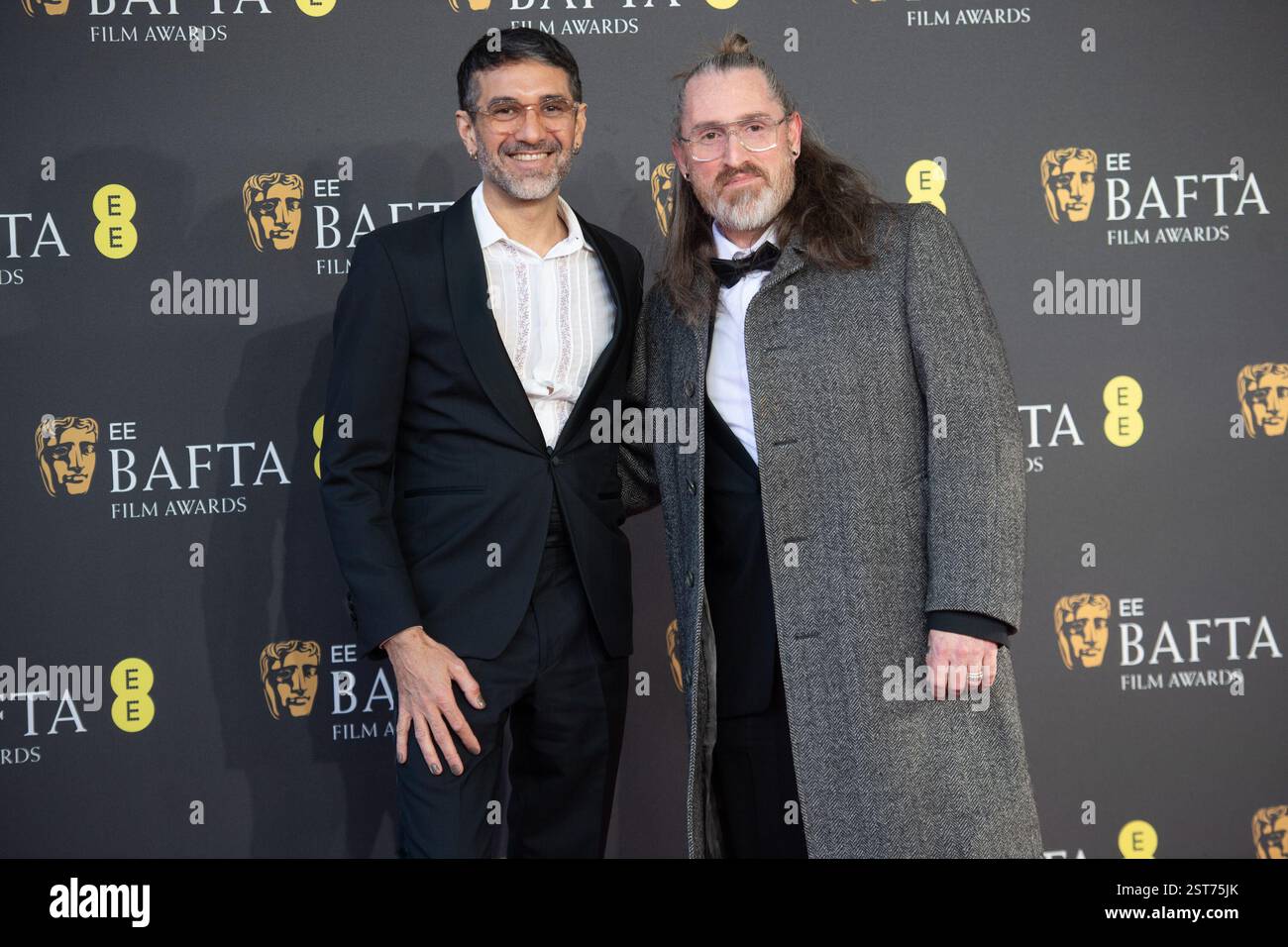 London, UK. 16 Feb, 2025. Pictured: Emannuel Janvier and Gil Fronsdal ...