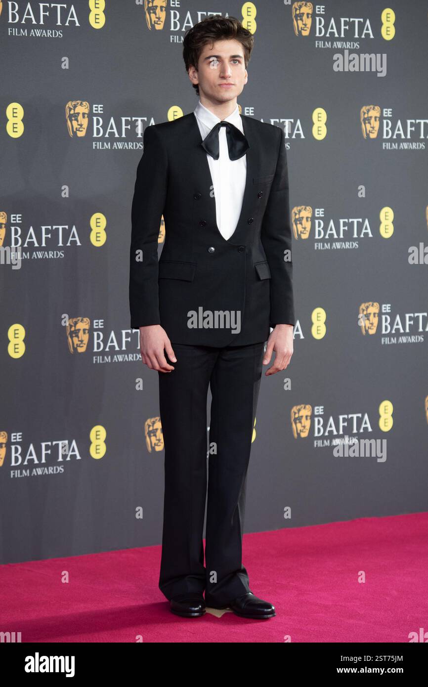 London, UK. 16 Feb, 2025. Pictured: Sebastian Croft attends The EE ...