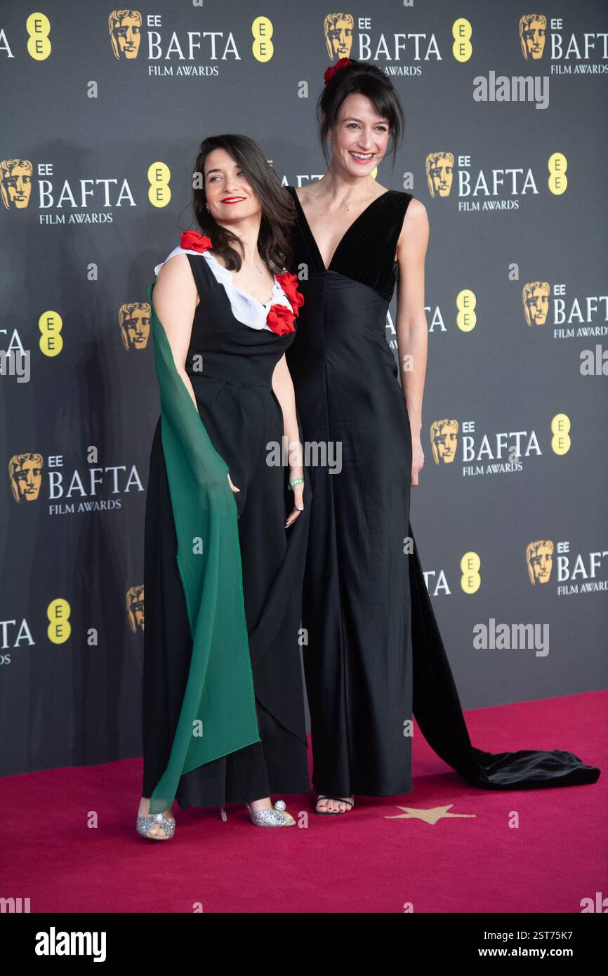 London, UK. 16 Feb, 2025. Pictured: Waad Al-Kateab (dressed in ...