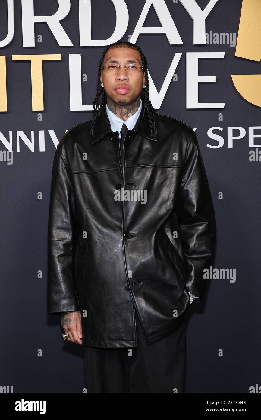 New York, USA. 16th Feb, 2025. SNL50: THE RED CARPET -- Pictured: Tyga ...
