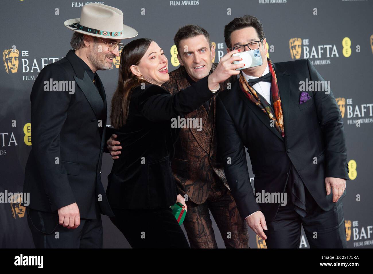 London, UK. 16 Feb, 2025. Pictured: (L-R) Ian Bonhôte, Lizzie Gillett, Robert Ford and Peter ...
