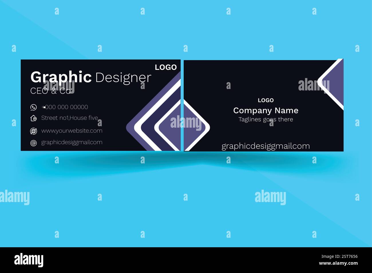 business card design Stock Vector Image & Art - Alamy