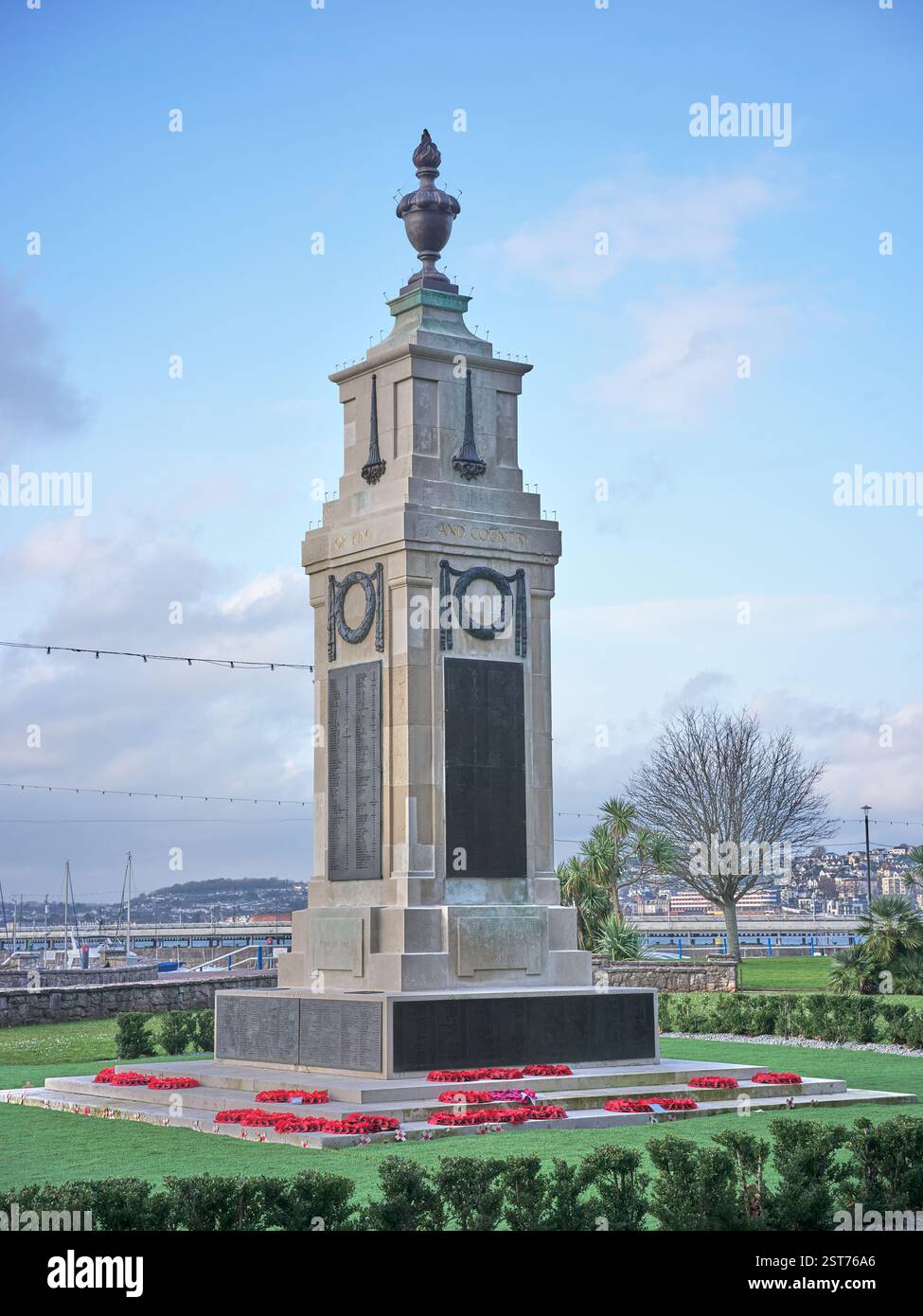 War memorial at Torquay, Devon, England Stock Photo - Alamy