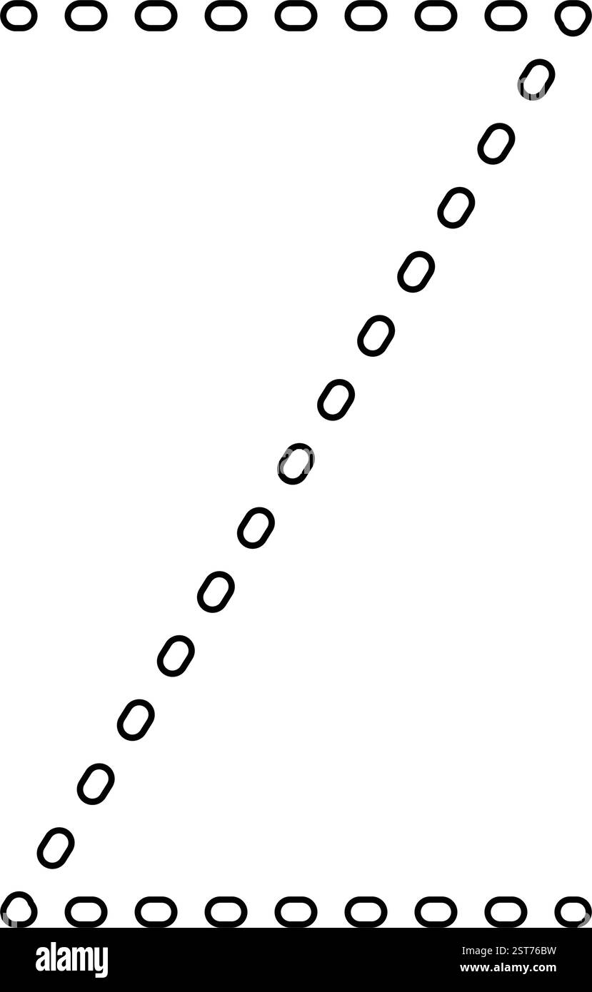Tracing Alphabet letter Z, prewriting dotted line element for ...