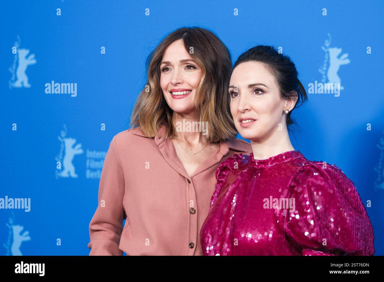 Berlin, Germany. 17th Feb, 2025. Rose Byrne and Mary Bronstein seen at ...