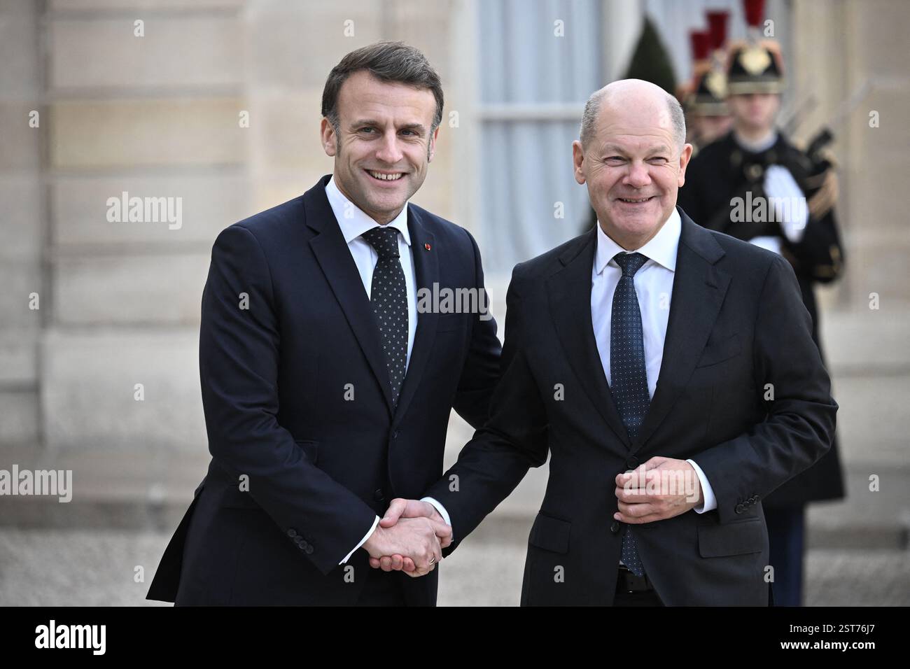 Paris, France. 17th Feb, 2025. French President Emmanuel Macron ...