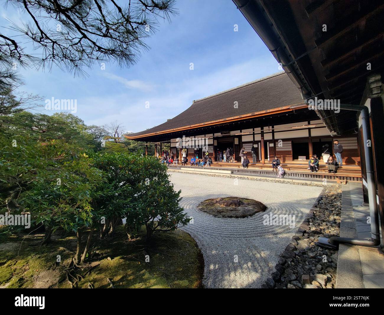 a zen garden in the fall Stock Photo - Alamy