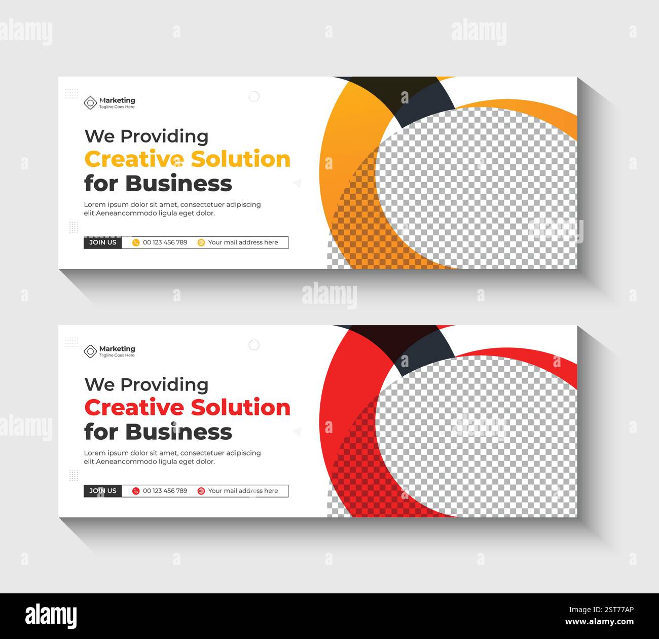 Digital Marketing Agency social media cover and web banner ad template ...