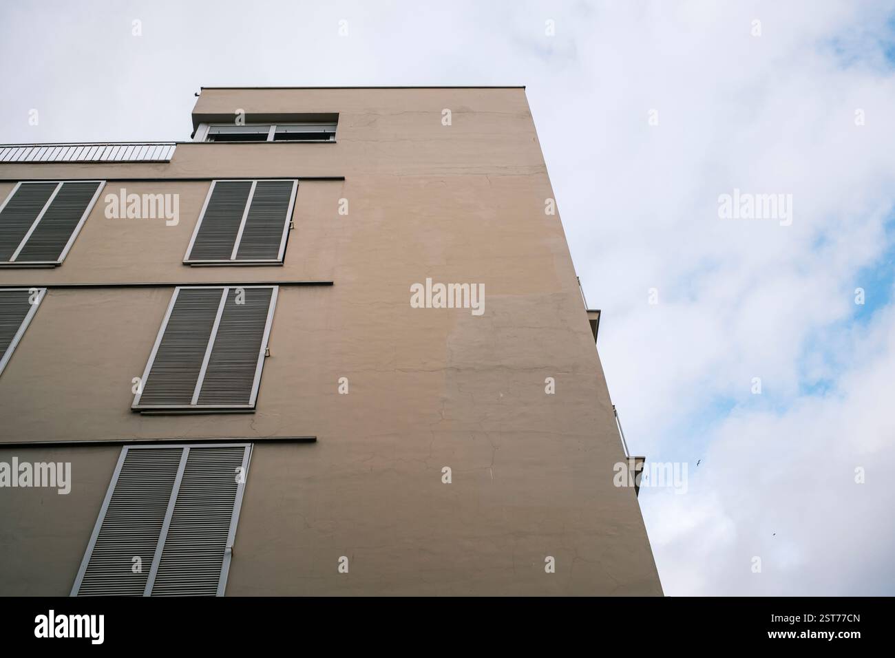 Architectural elements of buildings in Malaga, Spain Stock Photo - Alamy