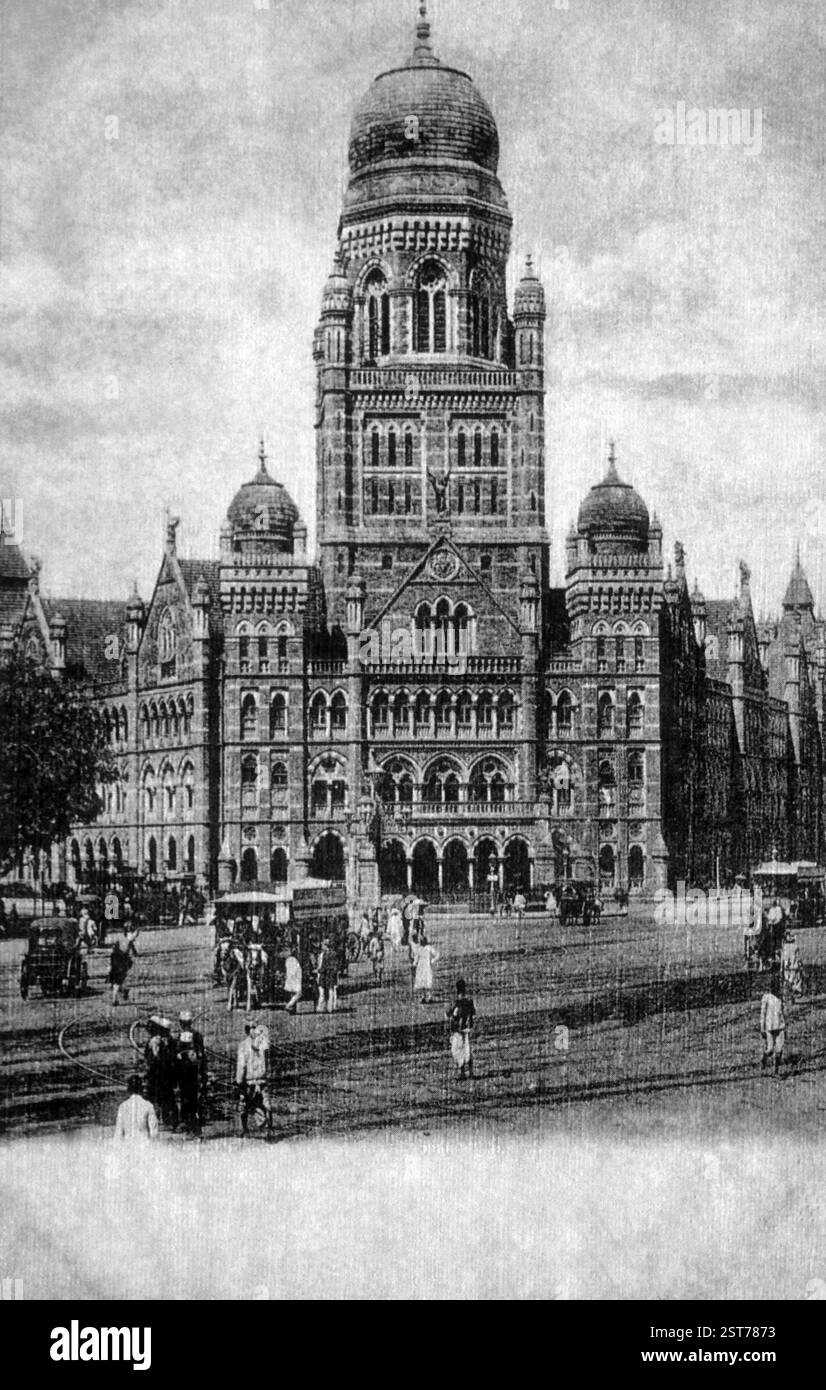 Municipal Corporation Building, Bombay Mumbai, Maharashtra, India, Asia ...