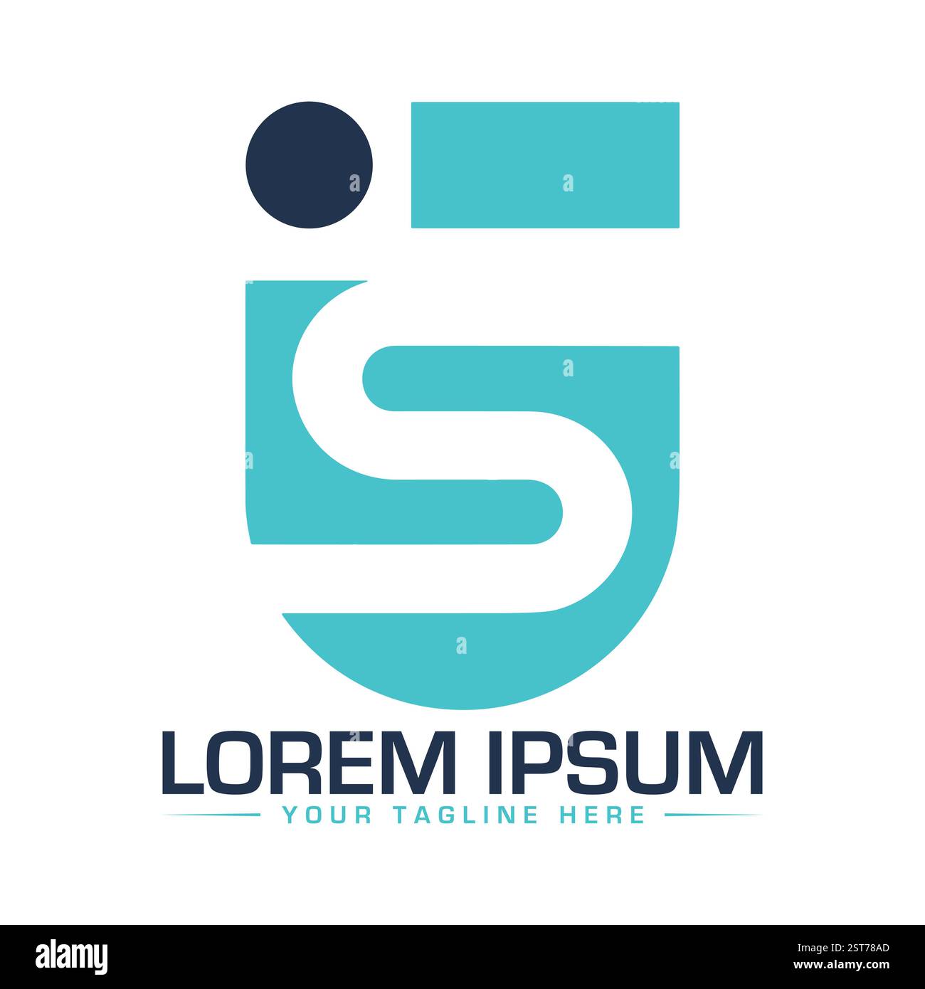 SI Letter Logo Design Stock Vector Image & Art - Alamy