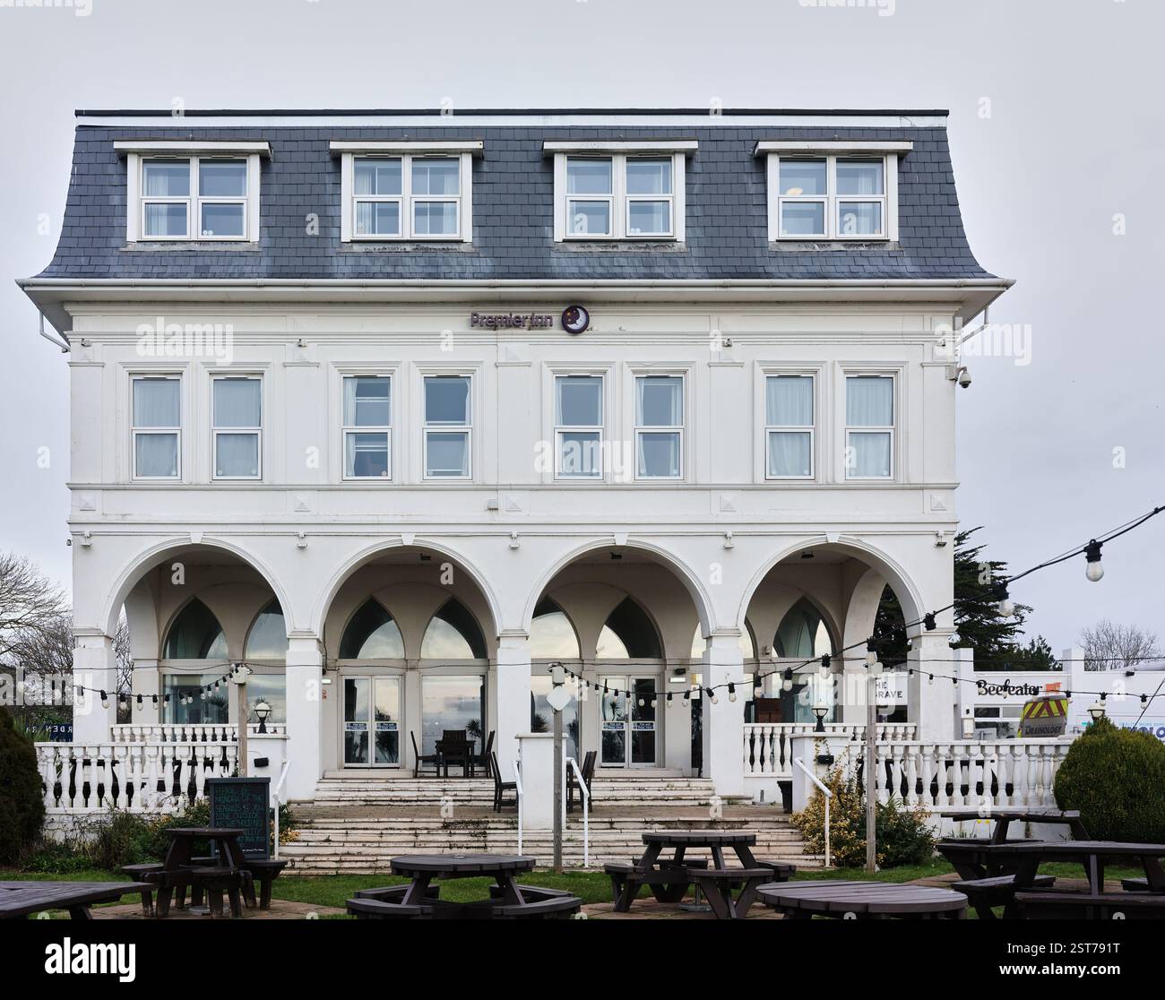Premier Inn hotel and Beefeater restaurant, Torquay, Devon, England ...