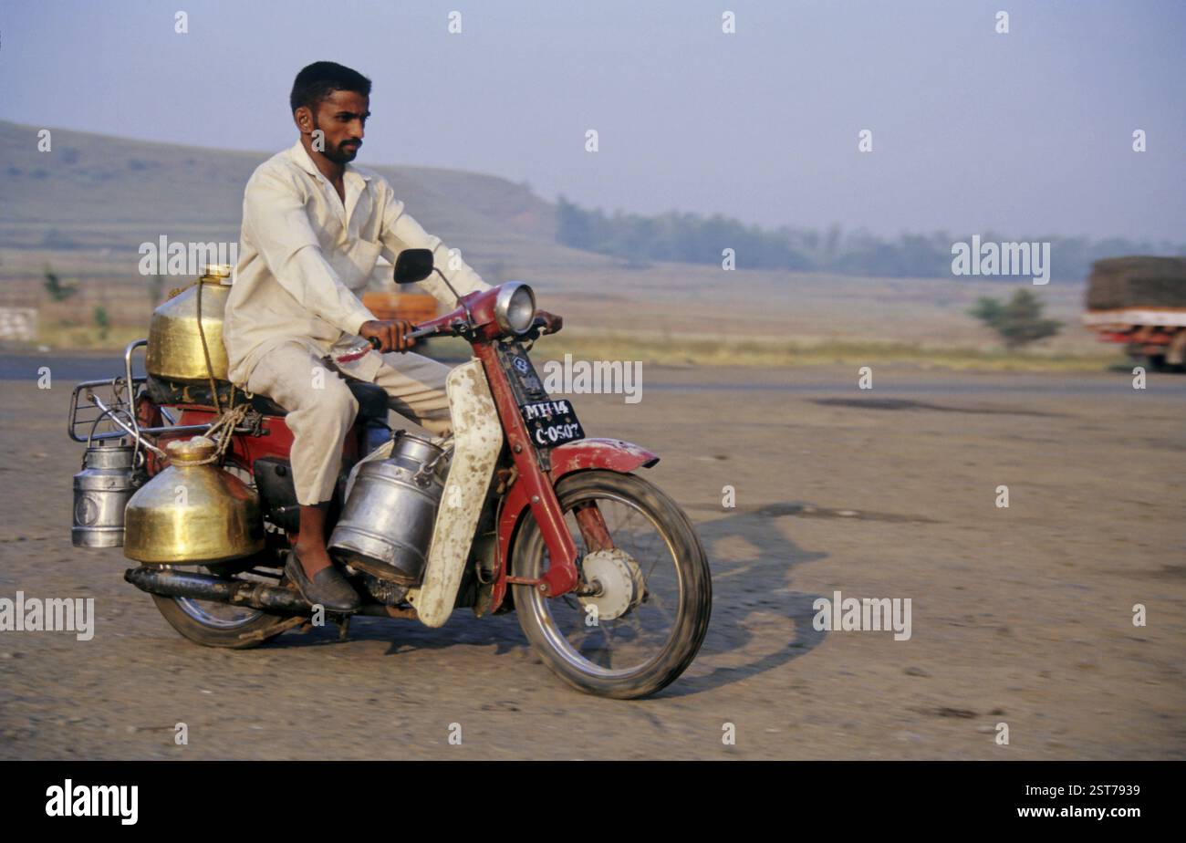 Milk Carrier, India, Asia Stock Photo - Alamy