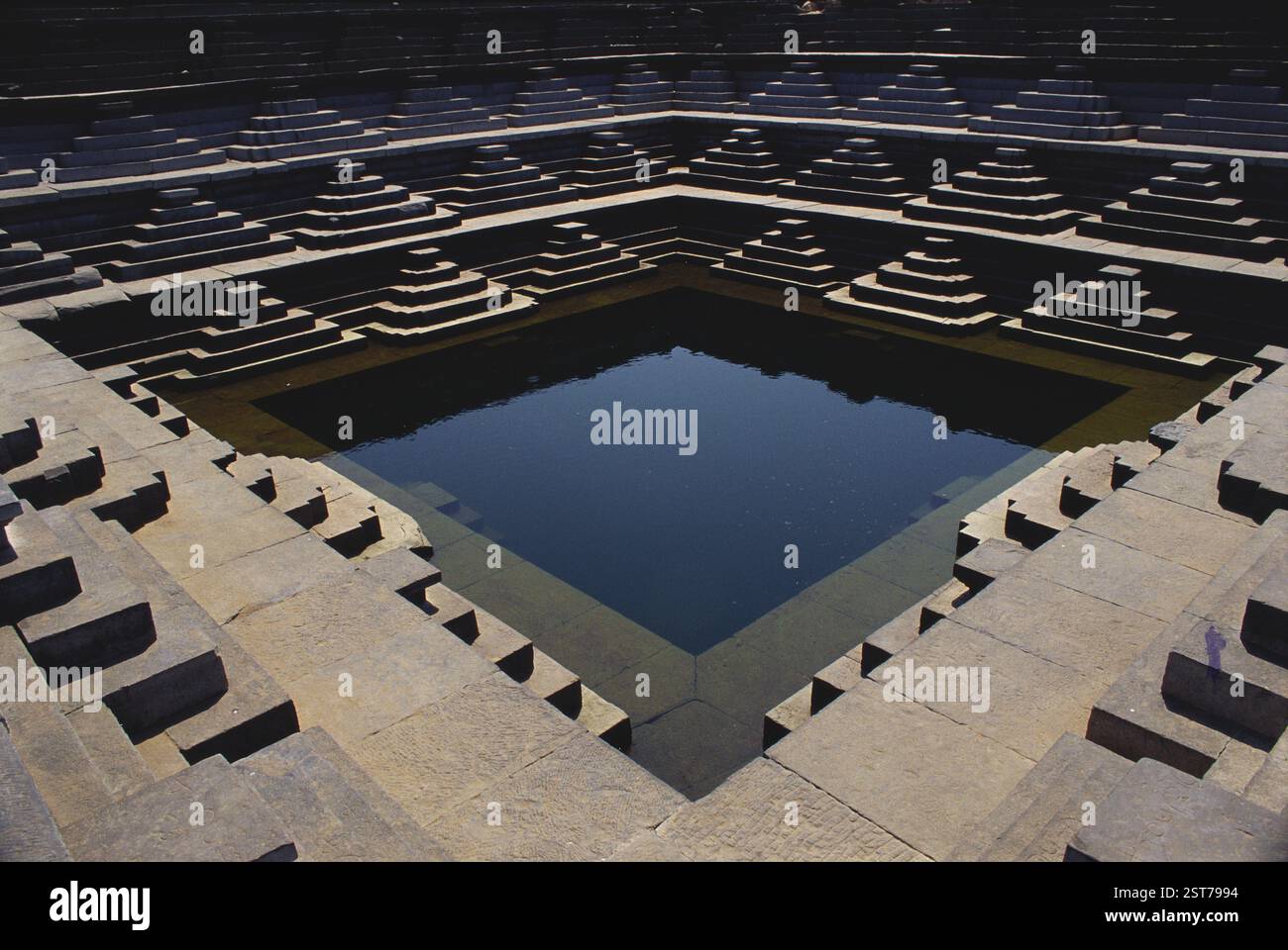 Pushkarni stepped, Hampi, Hospet, Karnataka, India, Asia Stock Photo ...