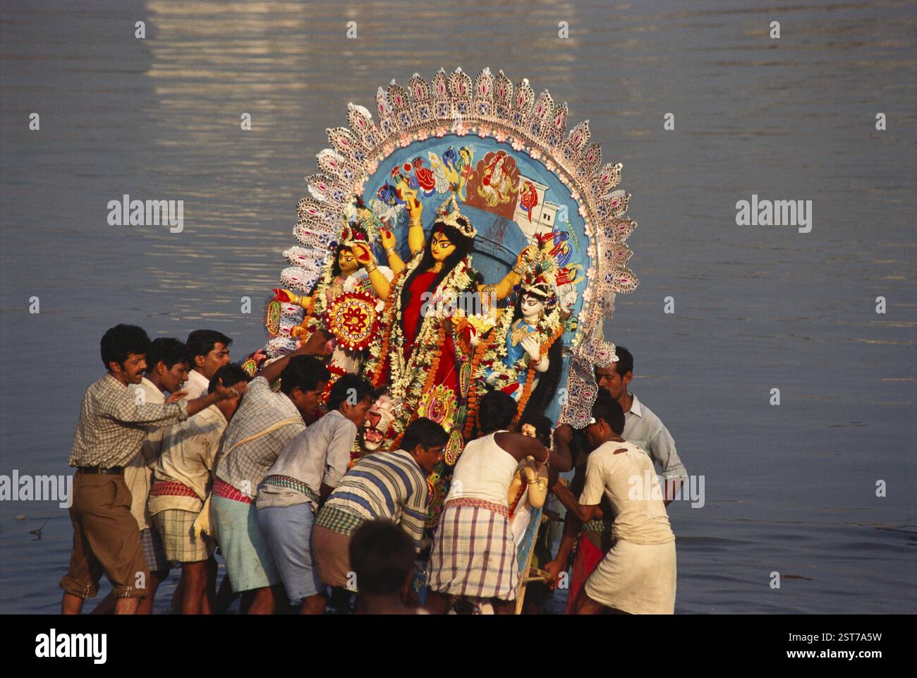 Goddess Durga Pooja puja immersion Homage To The Mother Goddess during ...