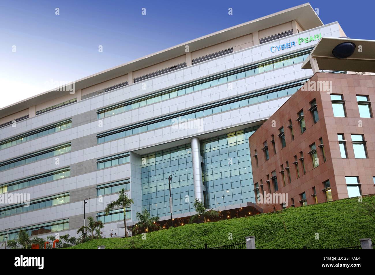 Modern building Cyber Peari at Hi Tech city, Hydrabad, Andhra Pradesh ...