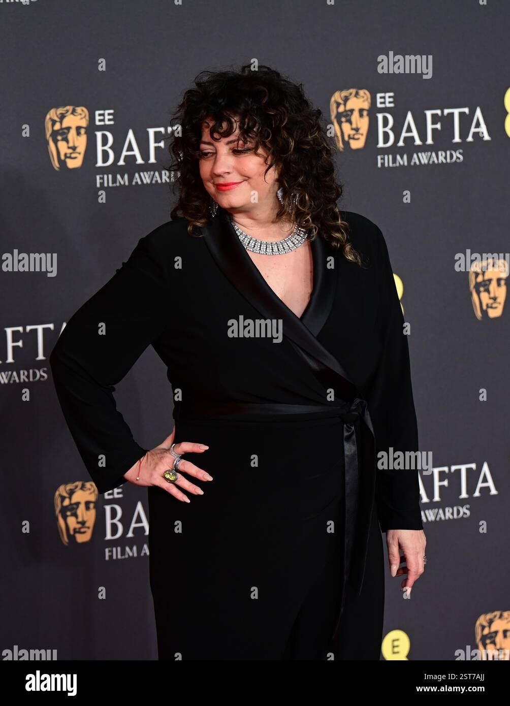 LONDON, UK. 16th Feb, 2025. Yesi Ramirez at EE BAFTA Film Awards 2025 ...