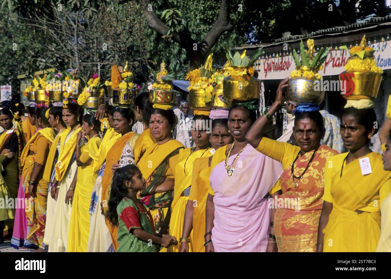 Procession of Fisher Women Stock Photo - Alamy