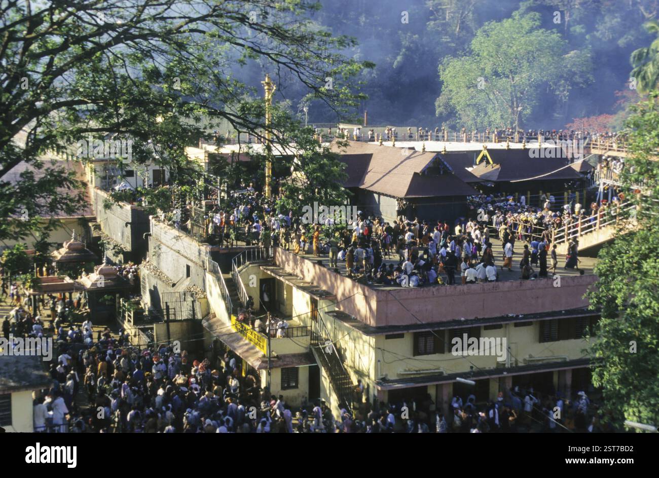 View of lord ayyappa temple in sabarimala, kerala, india Stock Photo ...