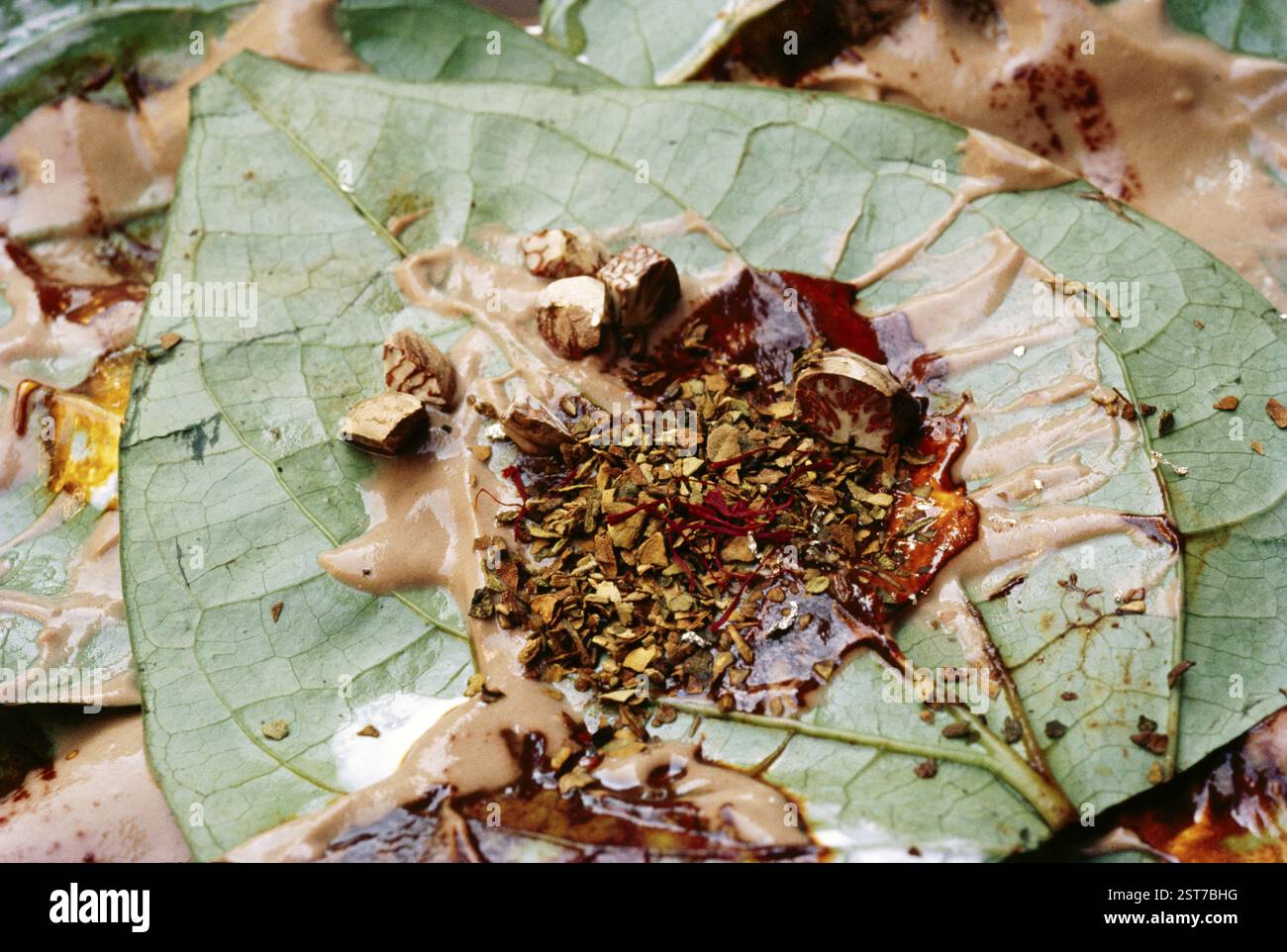 Saffron used in paan beetle nut, india Stock Photo - Alamy