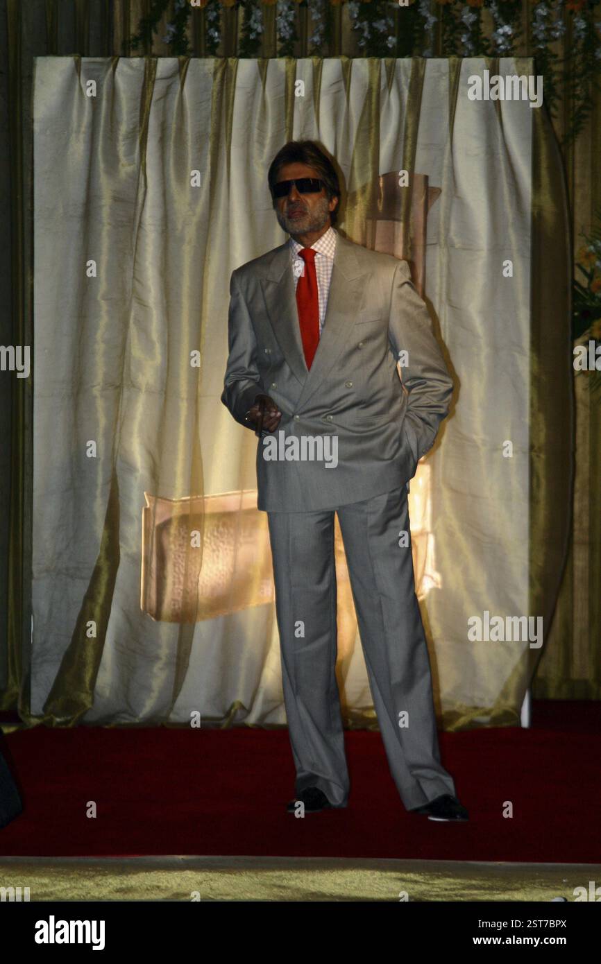 Bollywood, Hindi Film Super Star actor Amitabh Bachchan, on a launch of ...