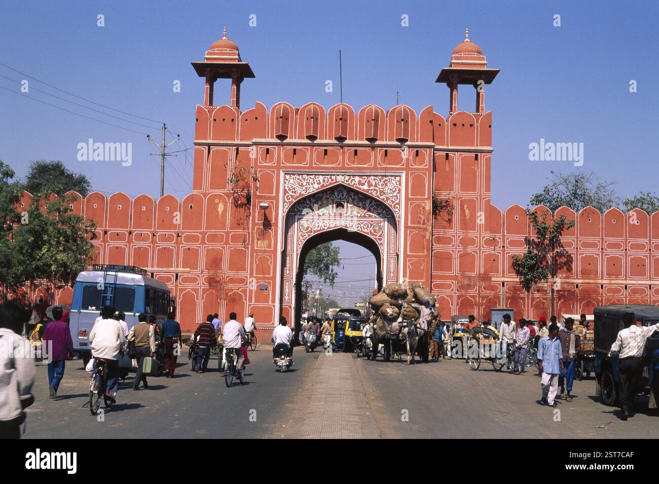 Ghat gate one of the entrance, pink city jaipur, rajasthan, india Stock ...