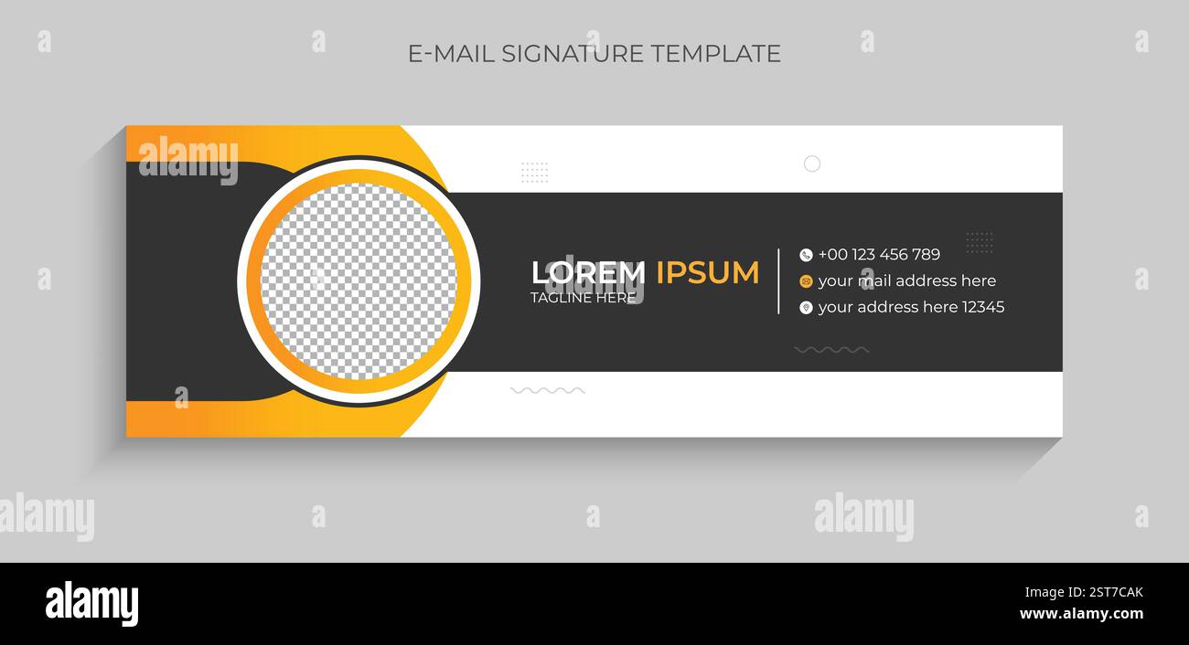 Multipurpose creative and minimal email signature or email footer ...