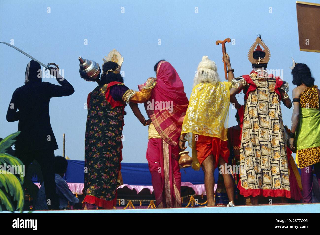 Cast of Ramayana mythology play Stock Photo - Alamy