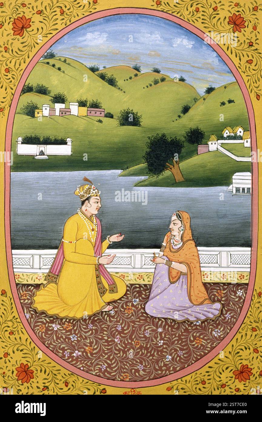 Year calendar picture & painting for a hindu month kartik, india Stock ...