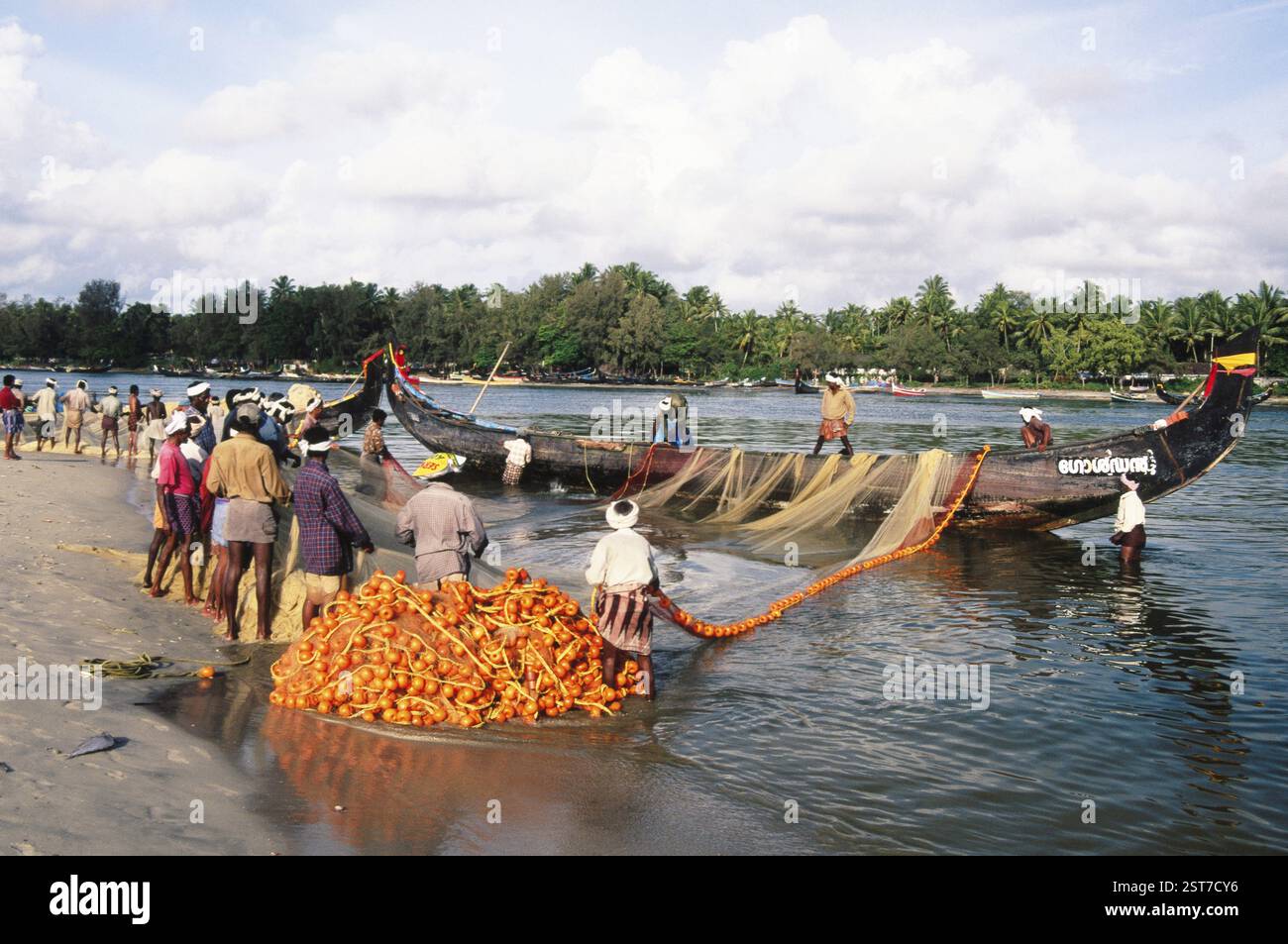 Thottappally, Fishing harbor, kerala, india Stock Photo - Alamy
