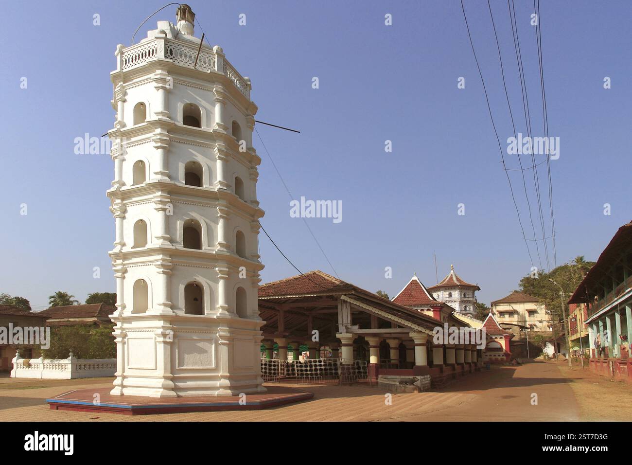 Mangeshi Hindu Temple, Goa, India, Asia Stock Photo - Alamy