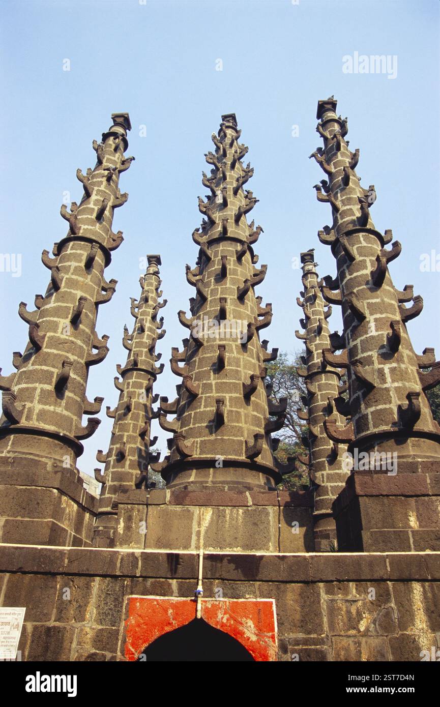 View of deep stambh at Mahalaxmi temple, Kolhapur, Maharashtra, India ...