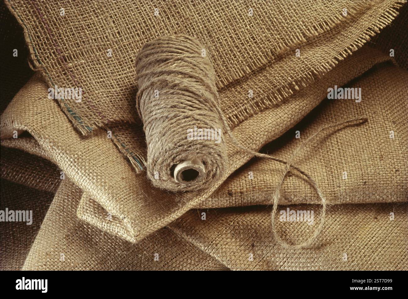 Jute products, india Stock Photo - Alamy