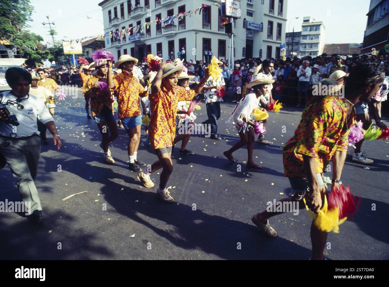 Men performing dance, goa carnival, panjim, goa, india Stock Photo - Alamy