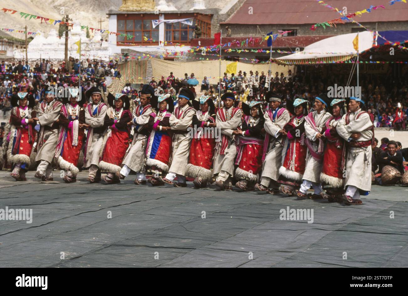 Sheynam villagers performing folk dance at the ladakh festival, ladakh ...