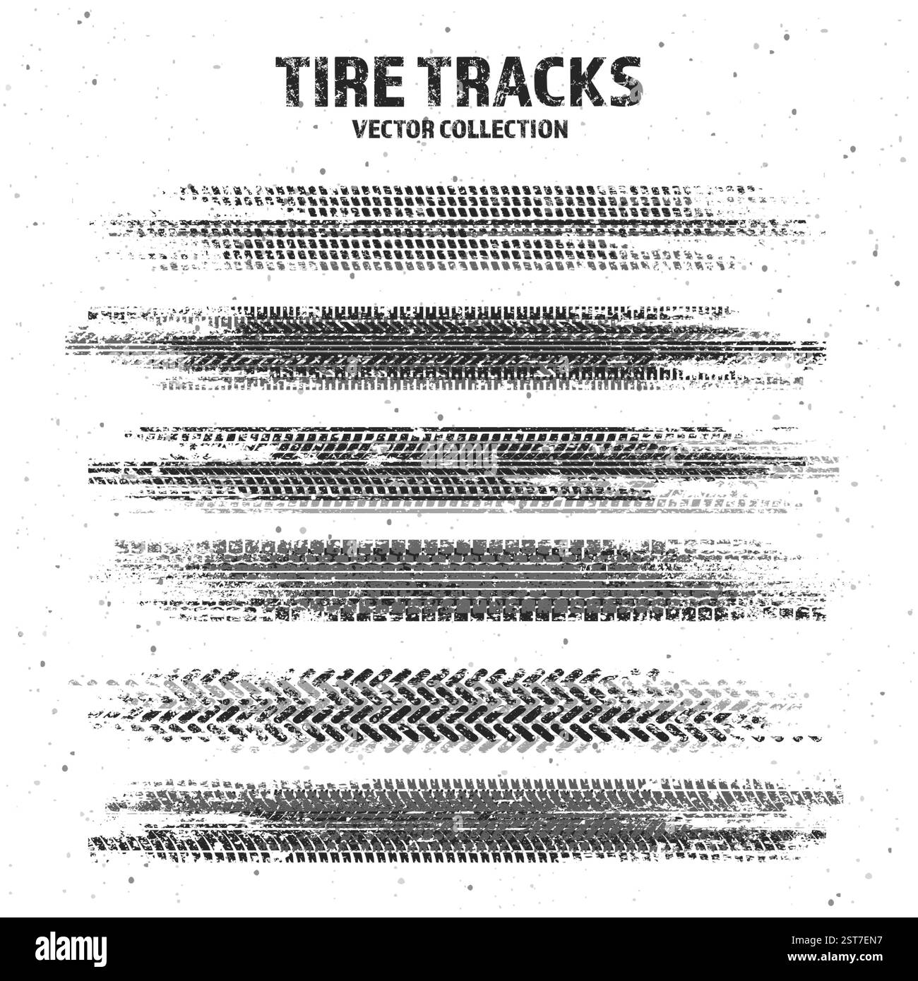 Mud tyre marks Stock Vector Images - Alamy