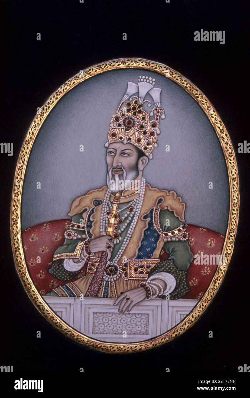 Portrait of shah jahan, painting Stock Photo - Alamy