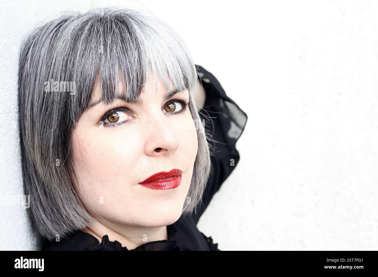 Pretty female white soft hi-res stock photography and images - Alamy